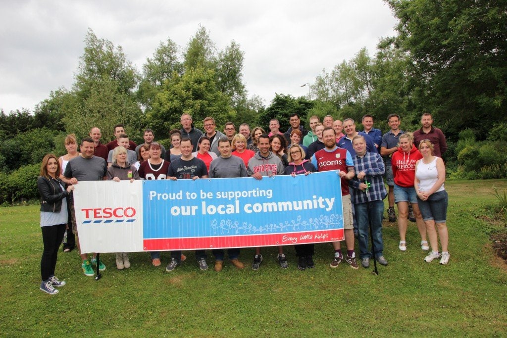 Tesco staff prove every little helps during volunteer day - St Clare ...